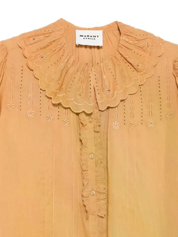MARANT ETOILE Lenora Broderie-anglaise Ruffled Mini Dress