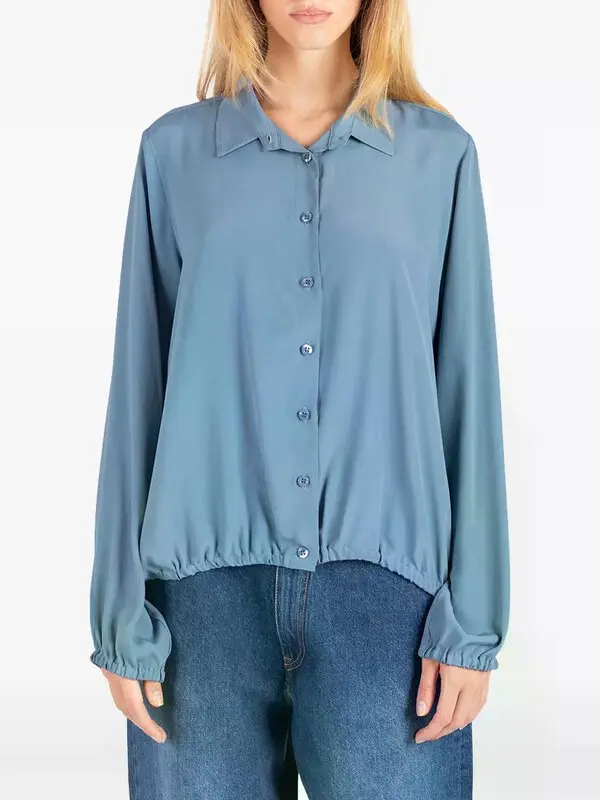 SOCIETE ANONYME Lepainer Elasticated-hem Long-sleeve Blouse