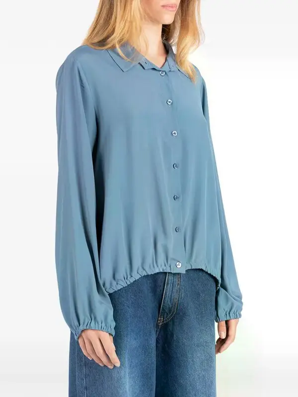 SOCIETE ANONYME Lepainer Elasticated-hem Long-sleeve Blouse