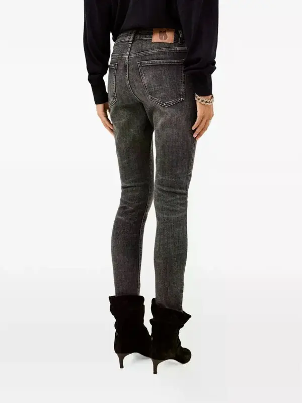 Ba&sh Niko Faded-effect Skinny-cut Jeans
