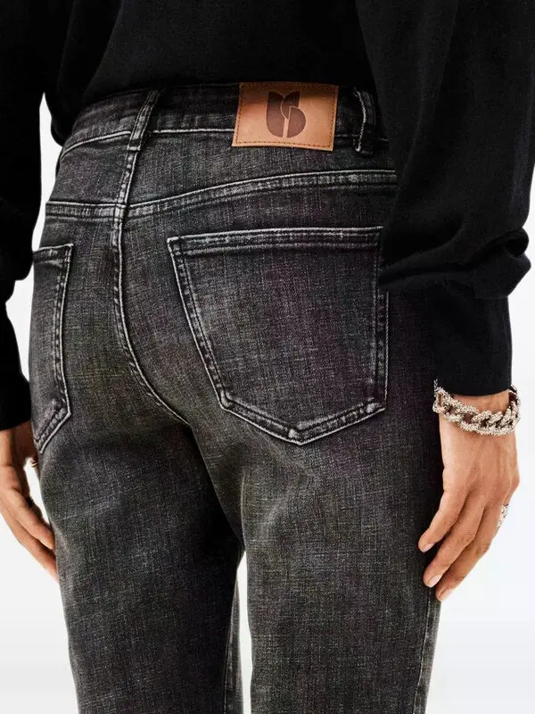 Ba&sh Niko Faded-effect Skinny-cut Jeans