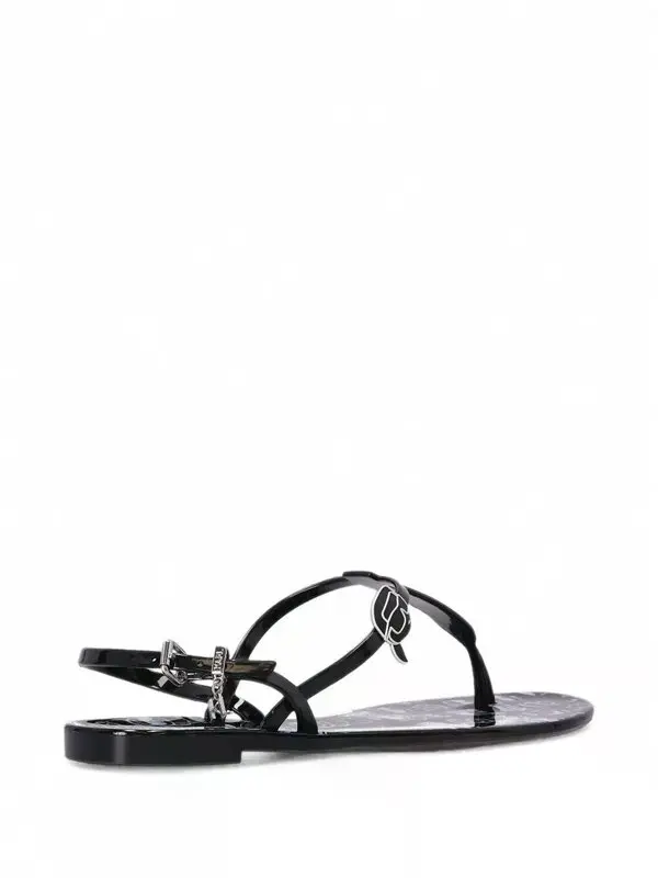 Karl Lagerfeld Jelly Logo-plaque Sandals