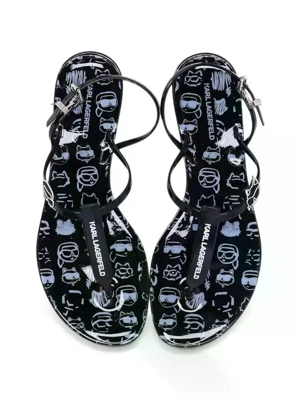 Karl Lagerfeld Jelly Logo-plaque Sandals
