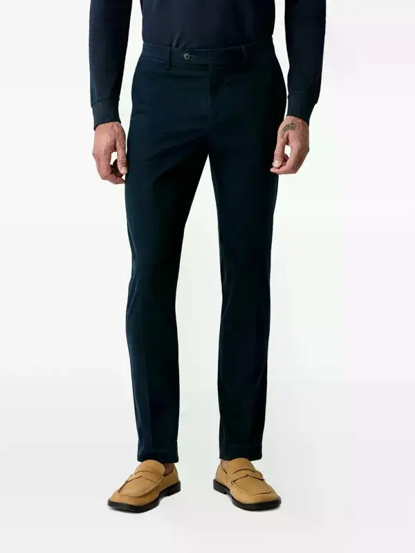 HACKETT  Kensington Straight-leg Trousers - Blue