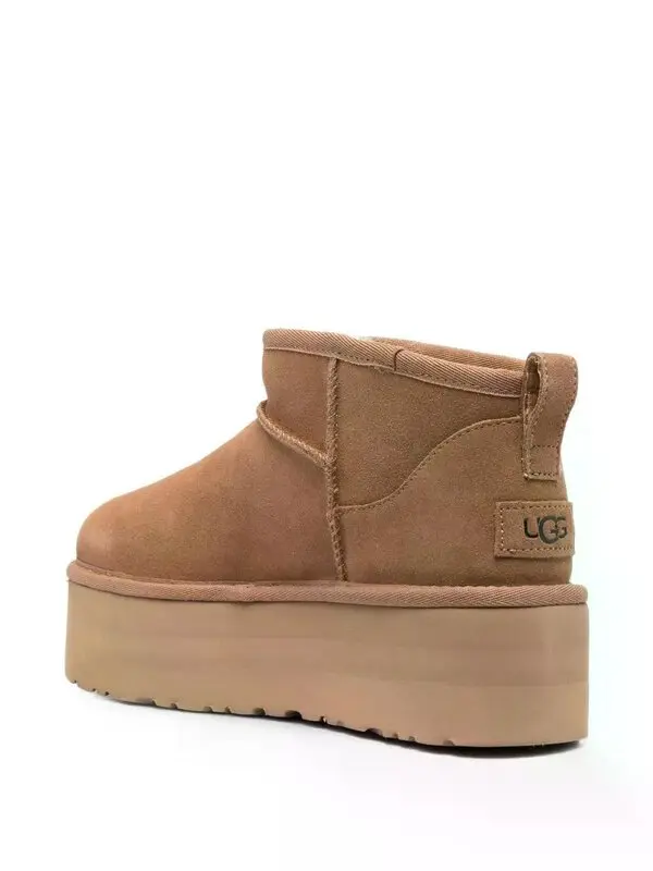 UGG Mini Classic Ultra Platform Boots - Brown