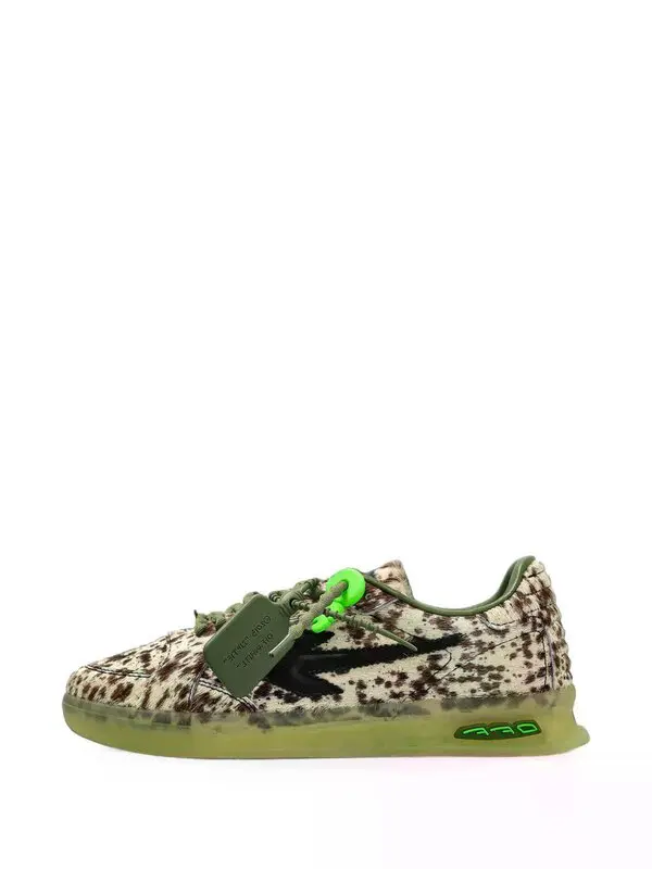 Off-White End Of Play Animal-print Pony-hair Sneakers - Neutrals
