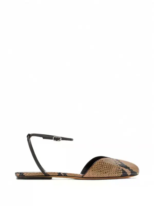 Le Monde Beryl Valetta Animal-print Sandals - Neutrals