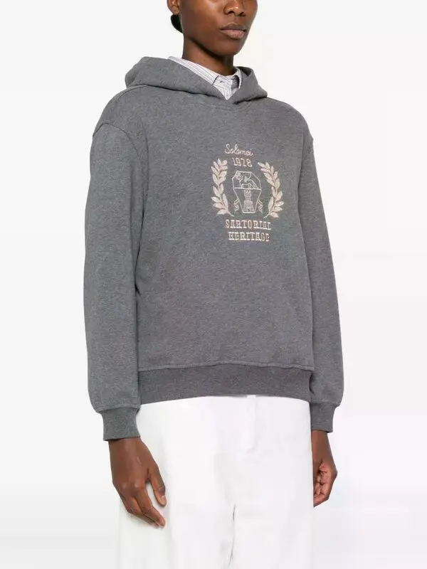 Brunello Cucinelli Logo-embroidered Hoodie