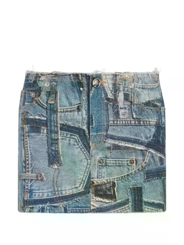 Roberto Cavalli Patchwork Capsule Collection Mini Skirt