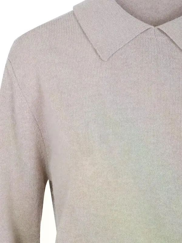 Laboratorio Capri Spread-collar Knitted Fine-knit Sweater