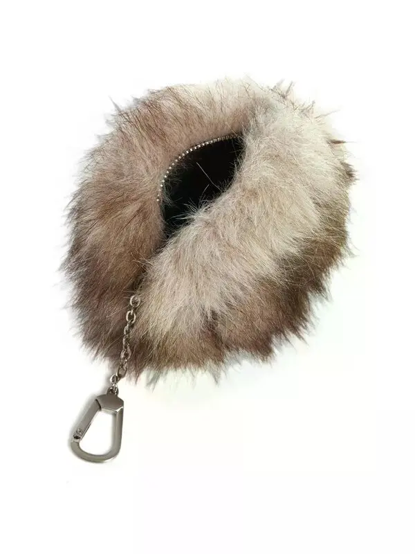 Apparis Noor Faux-fur Keyring - Grey