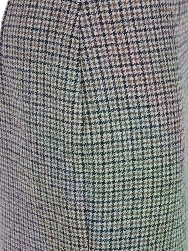 P.a.r.o.s.h Houndstooth-pattern Pencil Midi Skirt