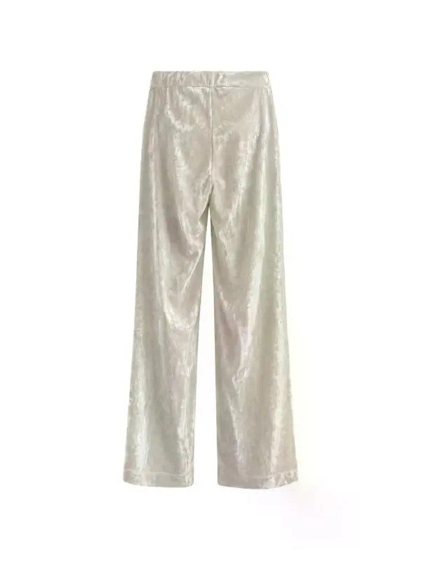 JUCCA Crushed-velvet Palazzo Pants