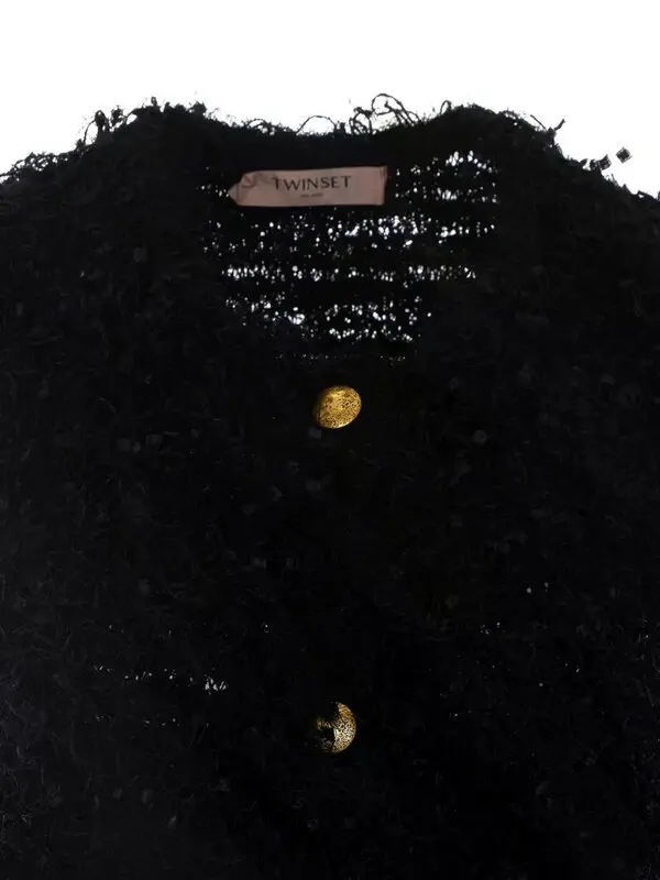 TWINSET Button-up Textured Vest