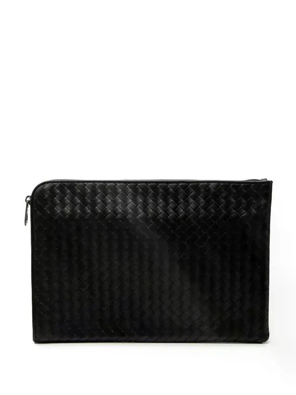 Bottega Veneta 2012-2026 Medium Nappa Intrecciato Document Case Clutch Bag