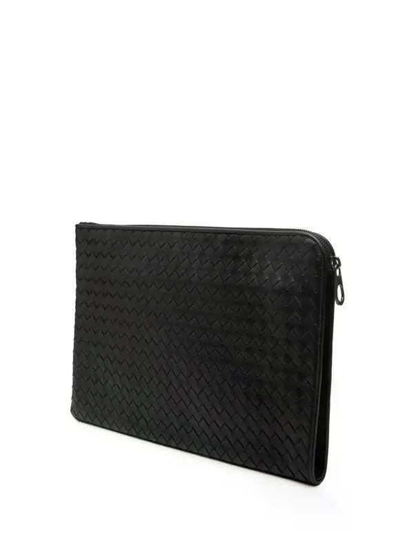 Bottega Veneta 2012-2026 Medium Nappa Intrecciato Document Case Clutch Bag