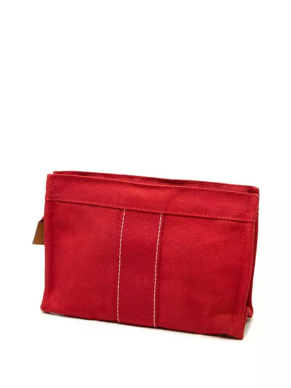 Hermès 1990-2010 Toile Deauville Pouch