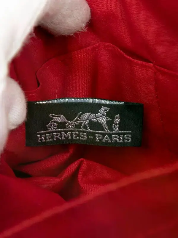 Hermès 1990-2010 Toile Deauville Pouch