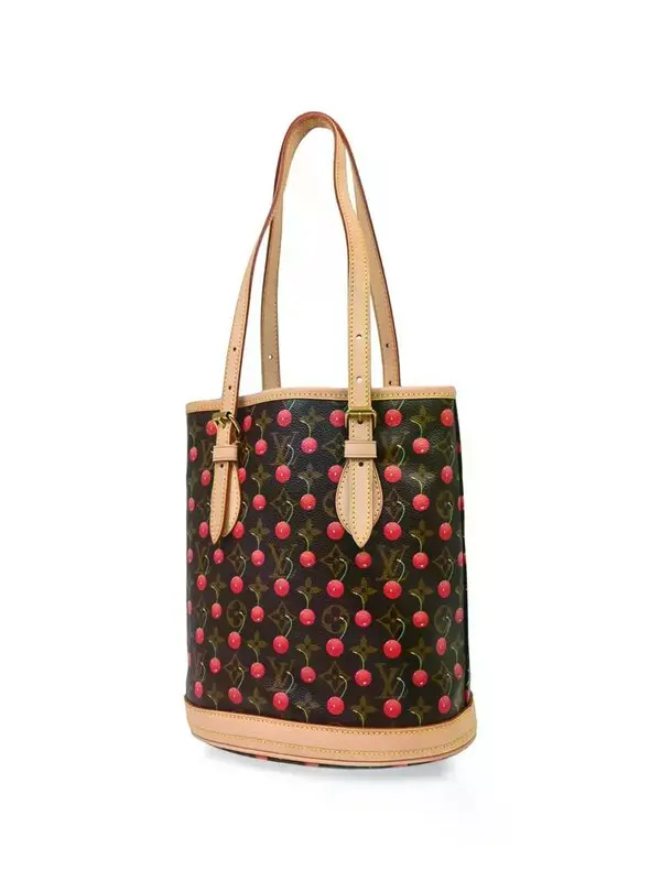 LOUIS VUITTON 2005 Pm Cerises Bucket Tote Bag