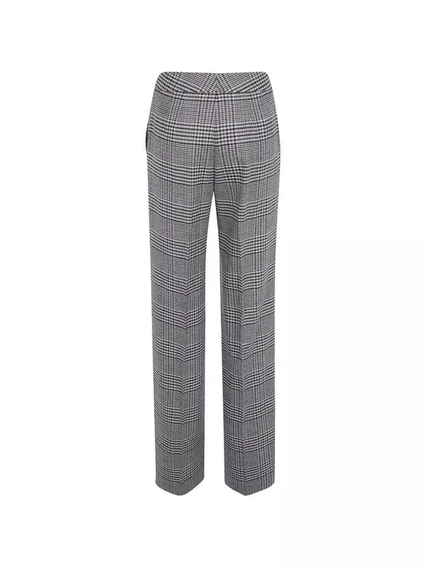 VIA MASINI 80 Check-patterned Rousers