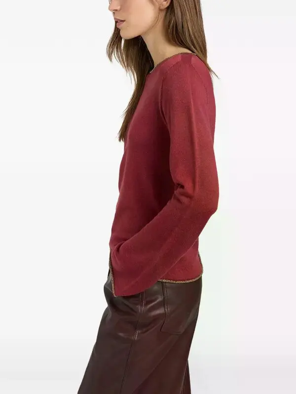 Momoni Stiga Bell-sleeve Crew-neck Top