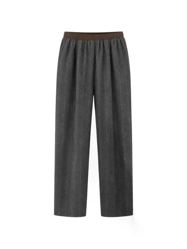 JUCCA Pinstripe-pattern Trousers - Grey