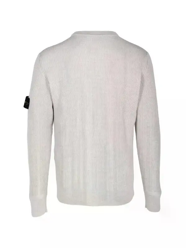 Stone Island 5100053 Full Rib Rws Wool Jumper - Neutrals