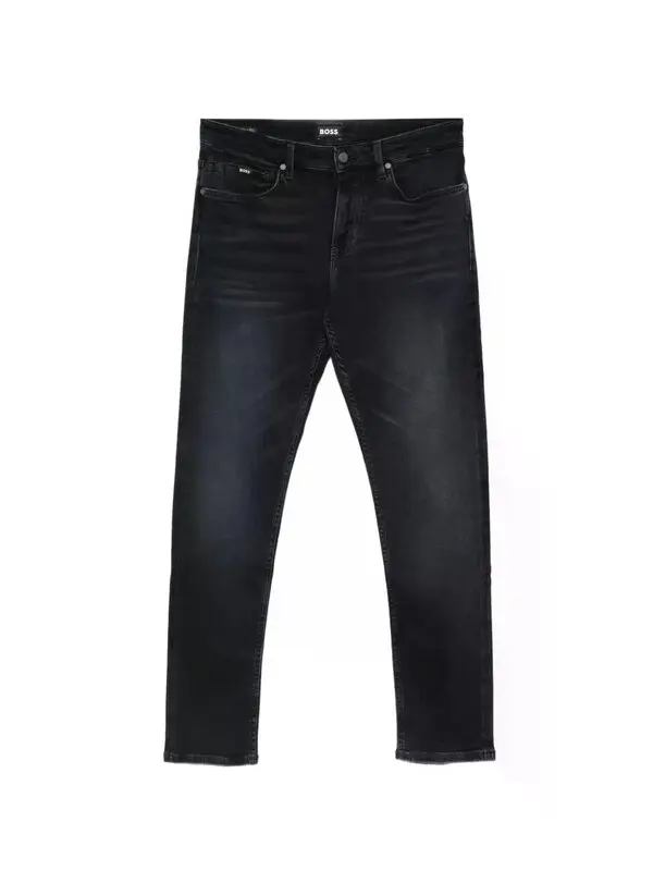BOSS Faded-effect Slim-fit Jeans