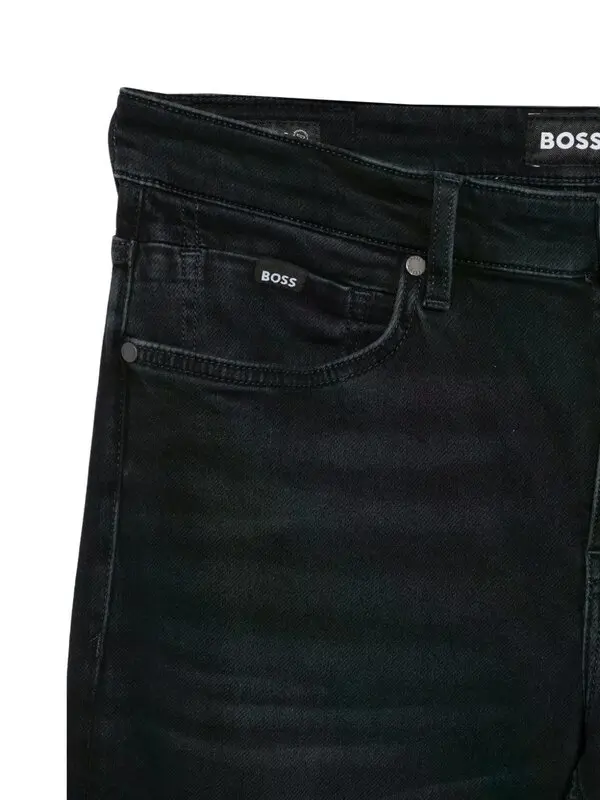 BOSS Faded-effect Slim-fit Jeans