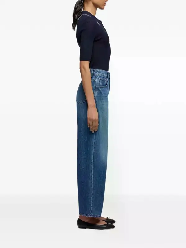 7 For All Mankind Bonnie Curvilinear High-waisted Mid-leg Jeans