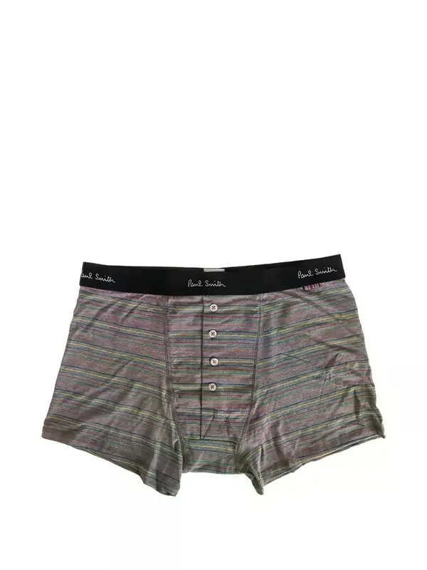 Paul Smith Striped Button-front Boxers - Grey