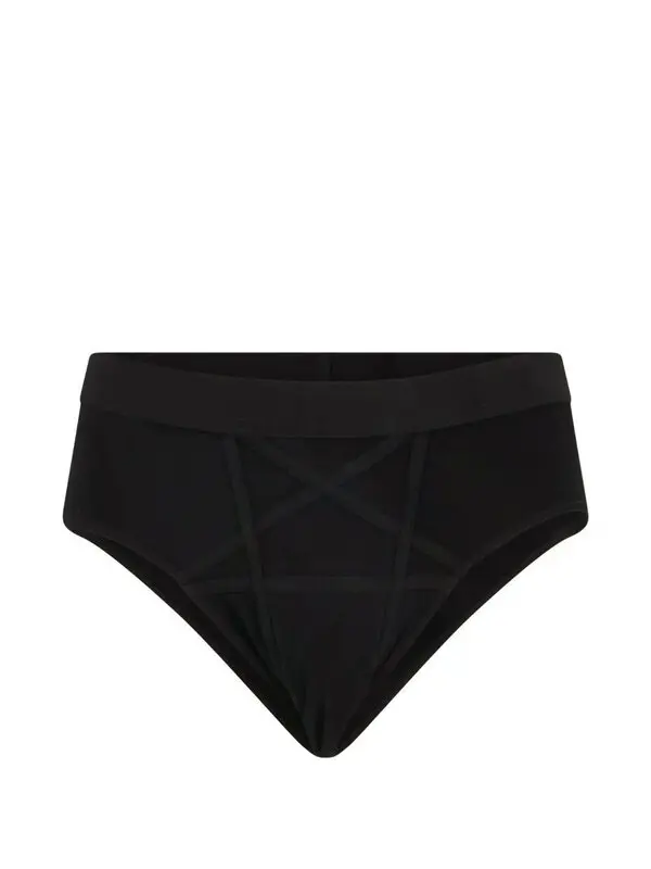 Rick Owens Penta High-cut Briefs - Black