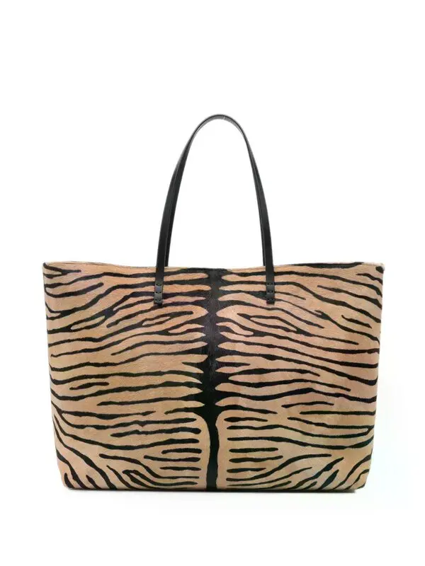 Fendi Tiger-print Shoulder Bag - Neutrals
