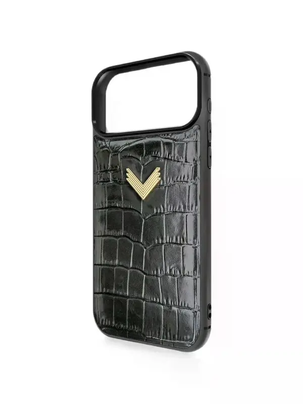 VELANTE Croc-embossed Leather Iphone 18 Pro Max Phone Case