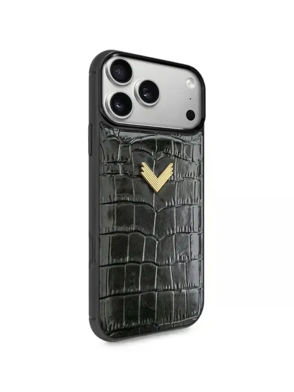 VELANTE Croc-embossed Leather Iphone 18 Pro Max Phone Case