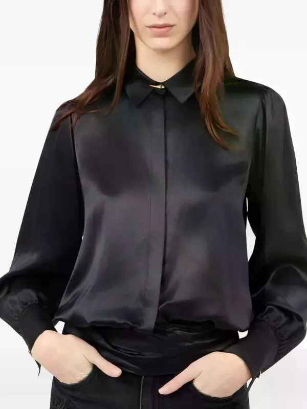 Roberto Cavalli Silk Tie-fastening Blouse
