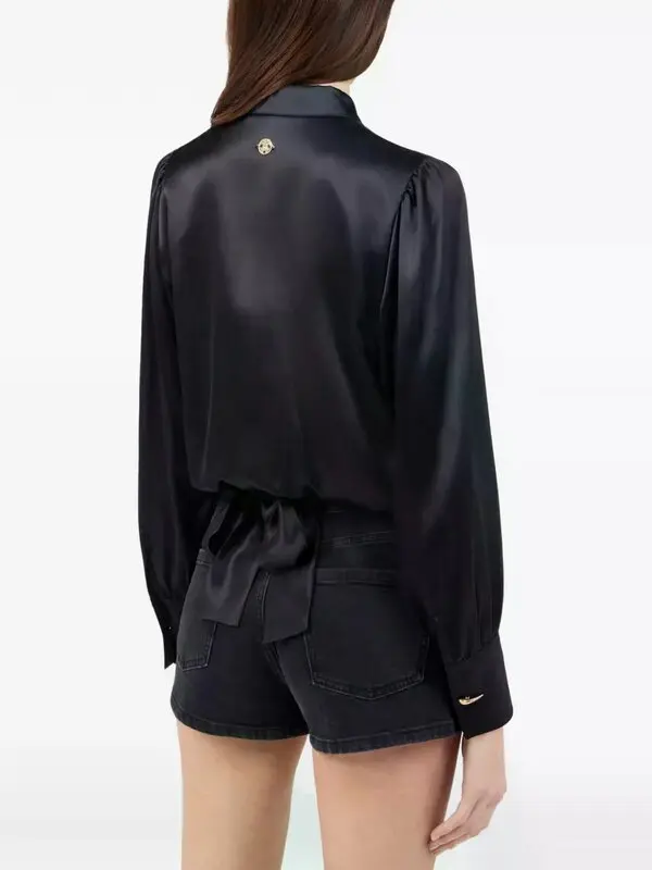 Roberto Cavalli Silk Tie-fastening Blouse