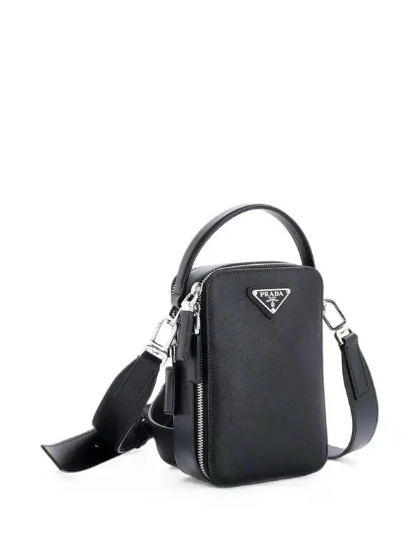 Prada Brique Saffiano Leather Medium Crossbody Bag
