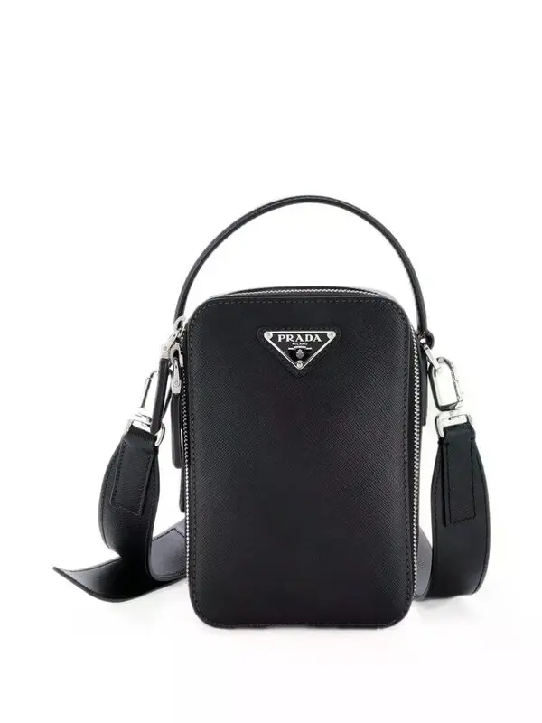 Prada Brique Saffiano Leather Medium Crossbody Bag