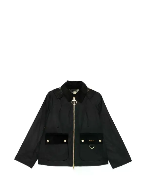 Barbour Carville Waxed Jacket - Black