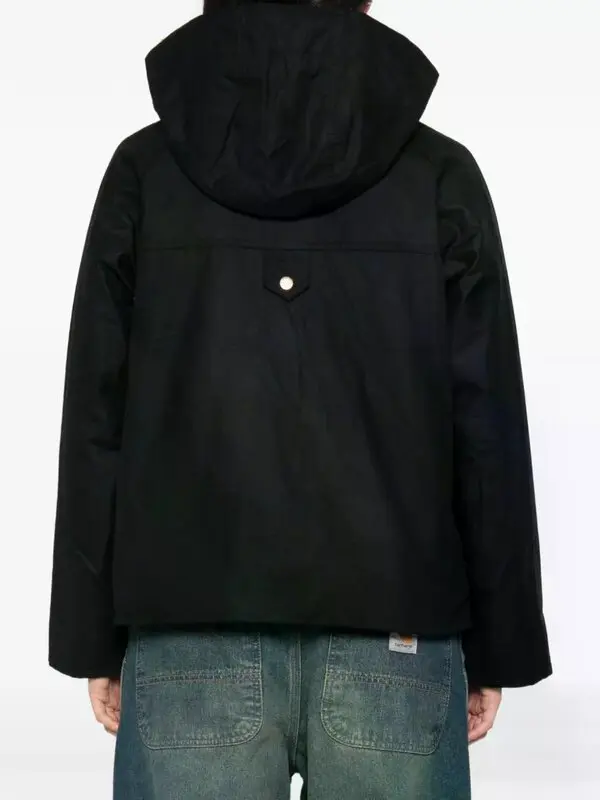 Barbour Carville Waxed Jacket - Black