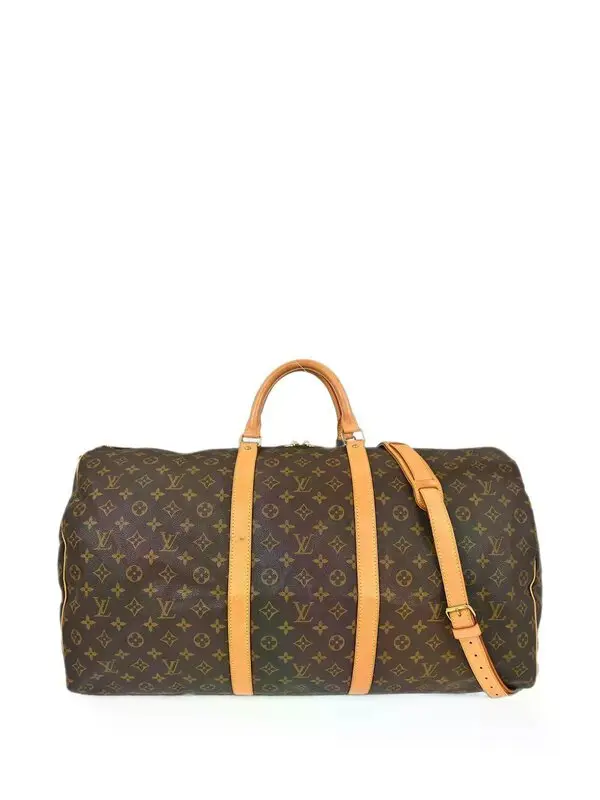 LOUIS VUITTON 1999s Monogram Keepall Bandouliere 60 Duffle Bag