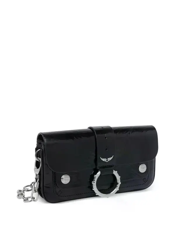 Zadig&Voltaire Crinkled-leather Chain-strap Wallet