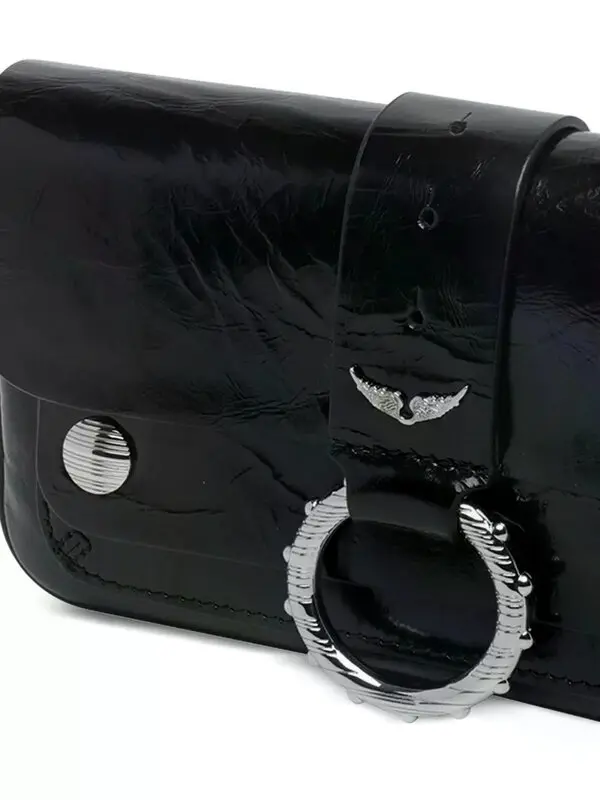 Zadig&Voltaire Crinkled-leather Chain-strap Wallet