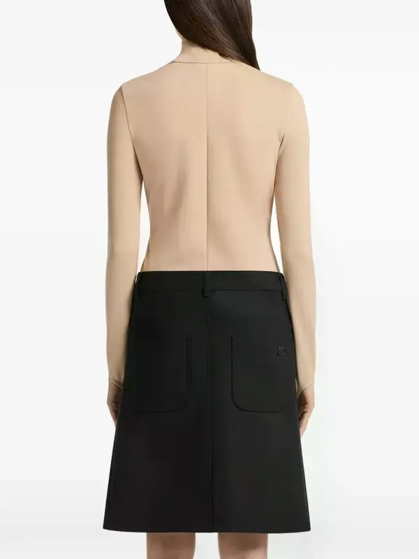COURREGES Zipped Mock-neck Top