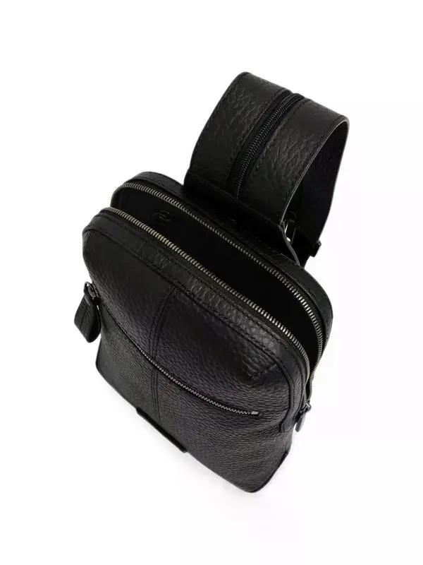 THE BRIDGE Pebbled Leather Backpack