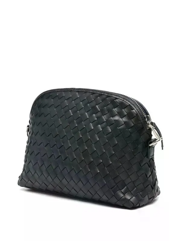 Dragon Diffusion Chunky Fellini Woven-leather Crossbody Bag - Blue