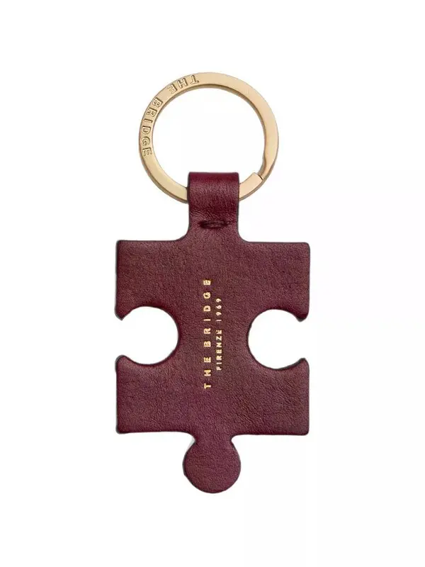 THE BRIDGE Puzzle-piece Leather Keyring