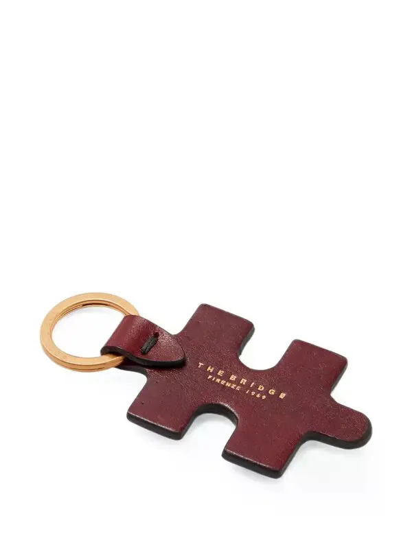 THE BRIDGE Puzzle-piece Leather Keyring