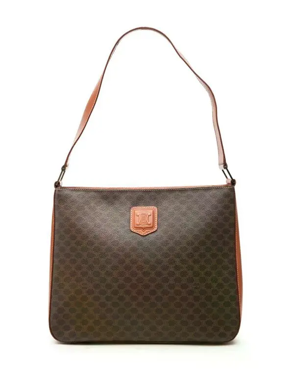 Celine 1998 Macadam Coated Canvas Shoulder Bag